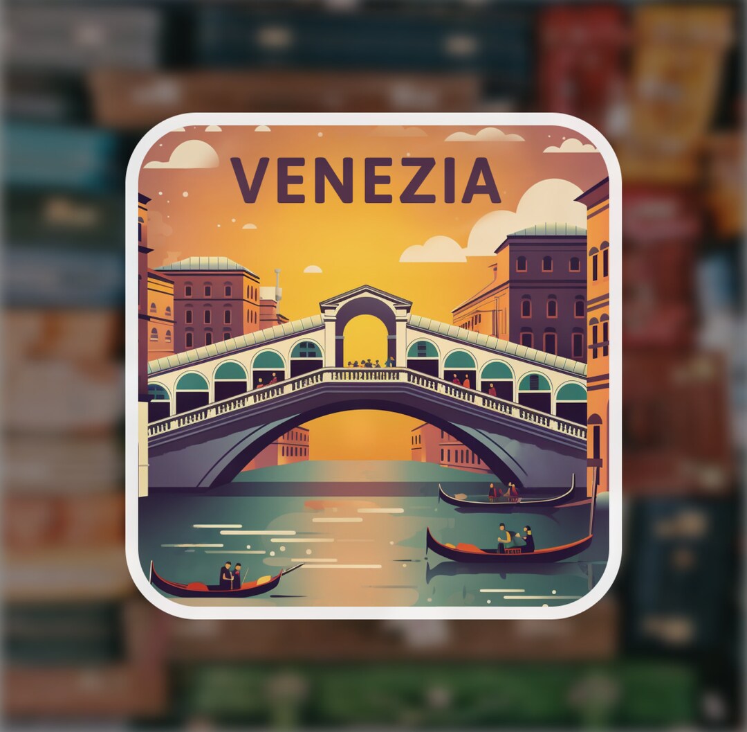 Venice Sticker | Travel Italy | Travel Gift | Italy | Travel Journal ...