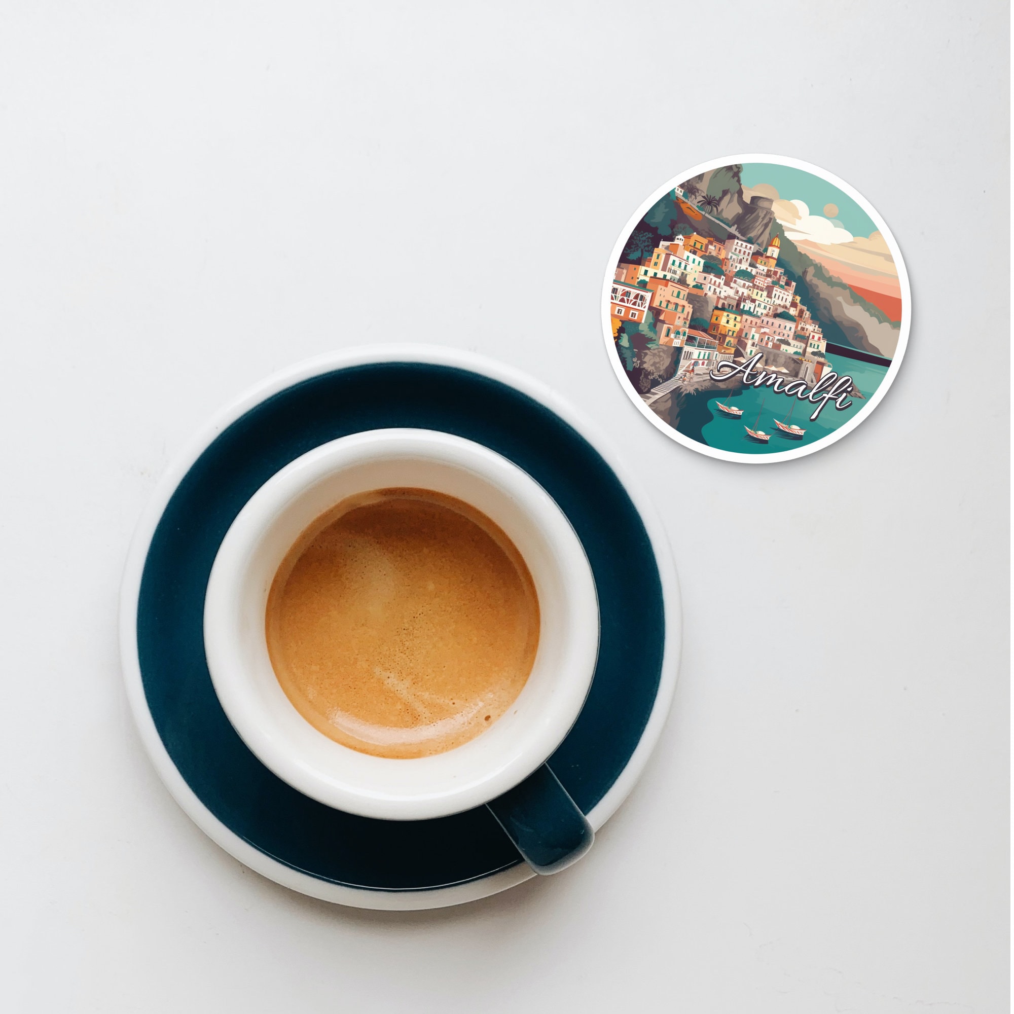 Amalfi Sticker Italy Sticker Aesthetic Stickers Vacation - Etsy