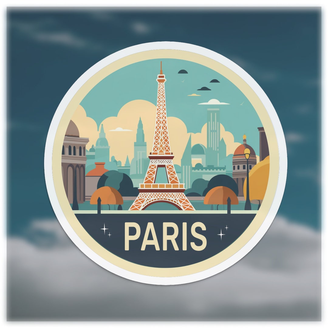 Paris Sticker | Travel Sticker | Travel Gift | Travel Journal Sticker ...