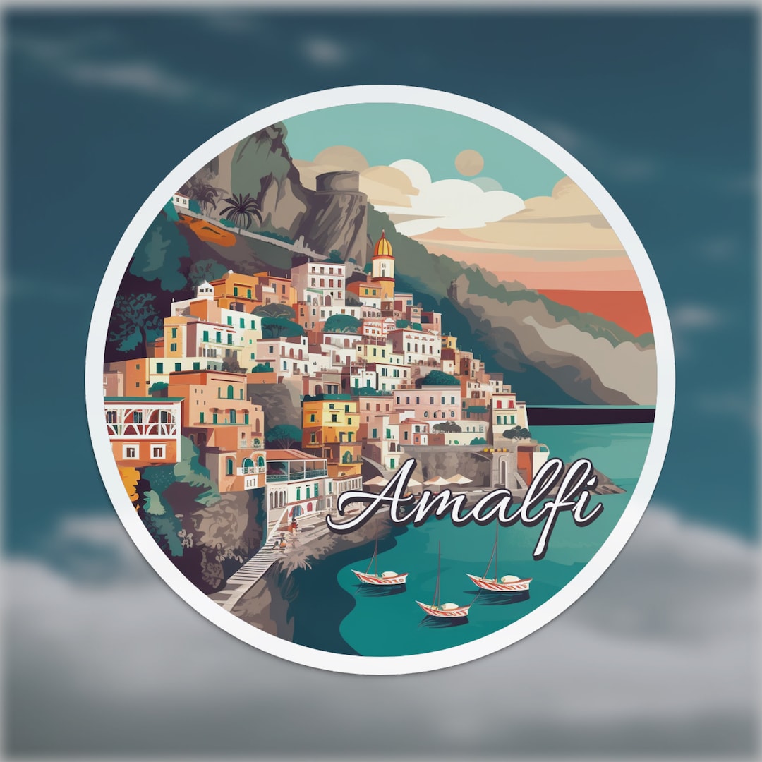 Amalfi Sticker | Italy Sticker | Aesthetic Stickers | Vacation Stickers ...