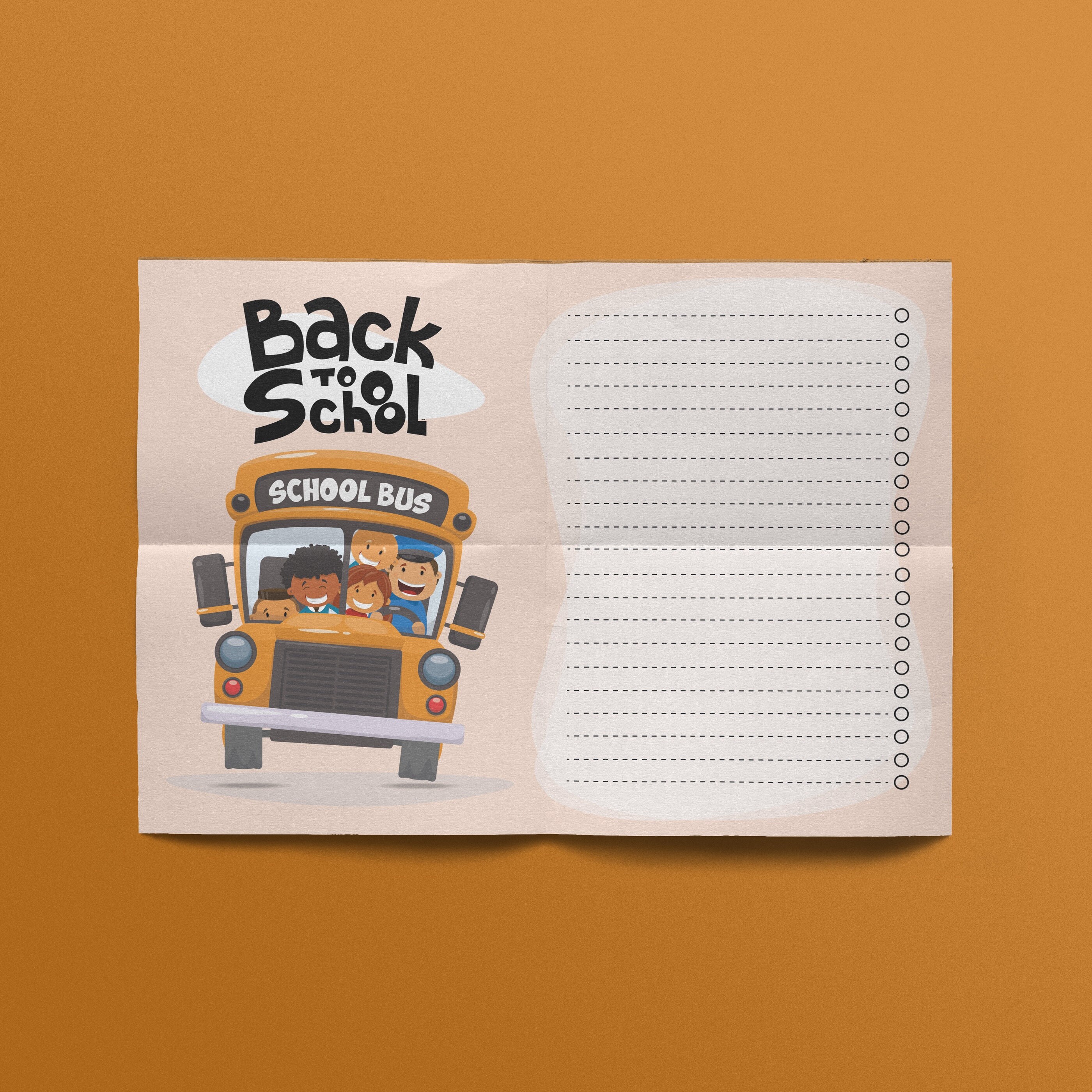Back to School Bus List Printable, Simple Tasks List Template ...