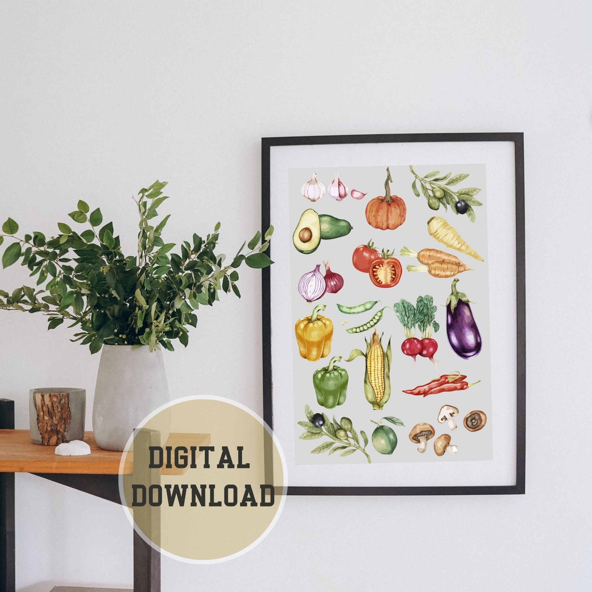 Fruit Wall Art, Fruit Printable, Educational Poster, Modern Wall Art ...