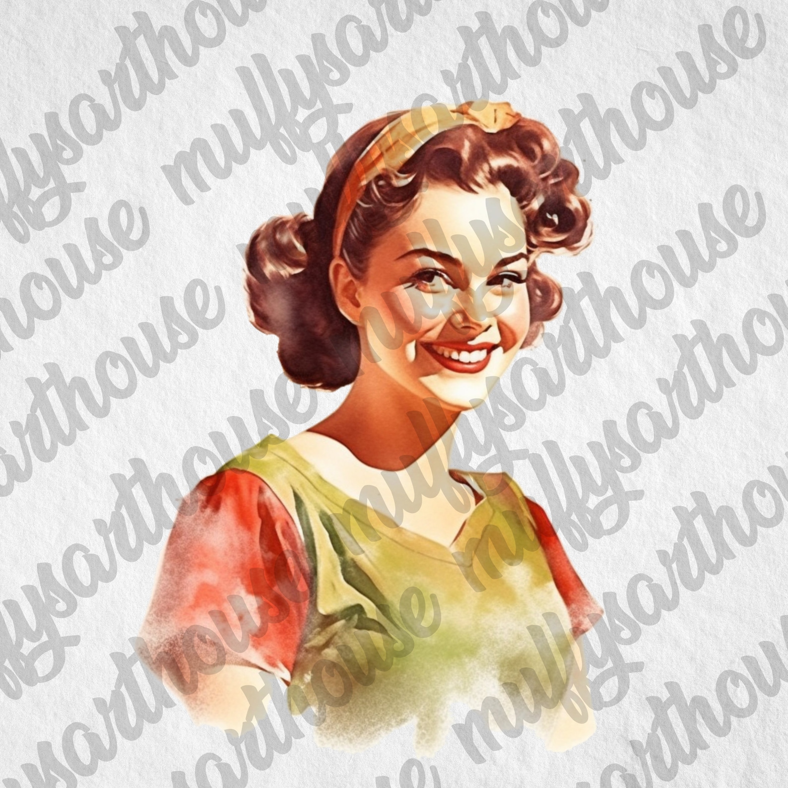 Vintage People Clipart Bundle, Watercolor Style, Commercial Use ...