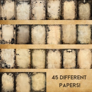 Junk Journal Pages,gothic Textures,parchment Papers,printable Old Paper ...