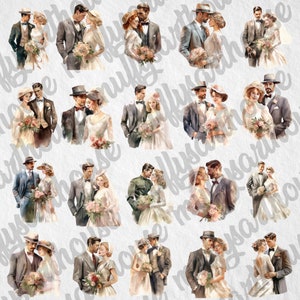 Vintage Wedding Cliparts,commercial Use,vintage Bride,vintage Png ...