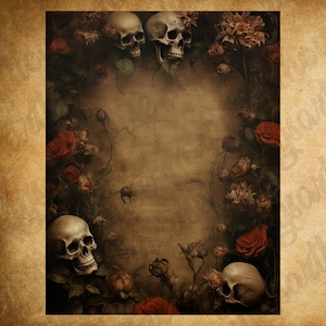 Junk Journal Pages,horror Textures,parchment Papers,printable Old Paper ...