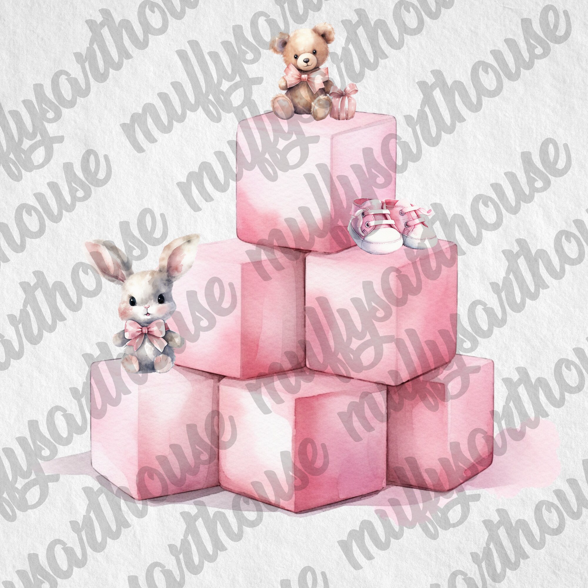 Baby Girl Bundle,watercolor Clipart,baby Shower,newborn Baby, Clipart ...