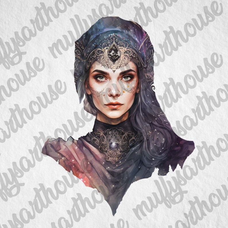 Wizard Lady Clipartpng Wizardsjunk Journalscrapbookmagical - Etsy