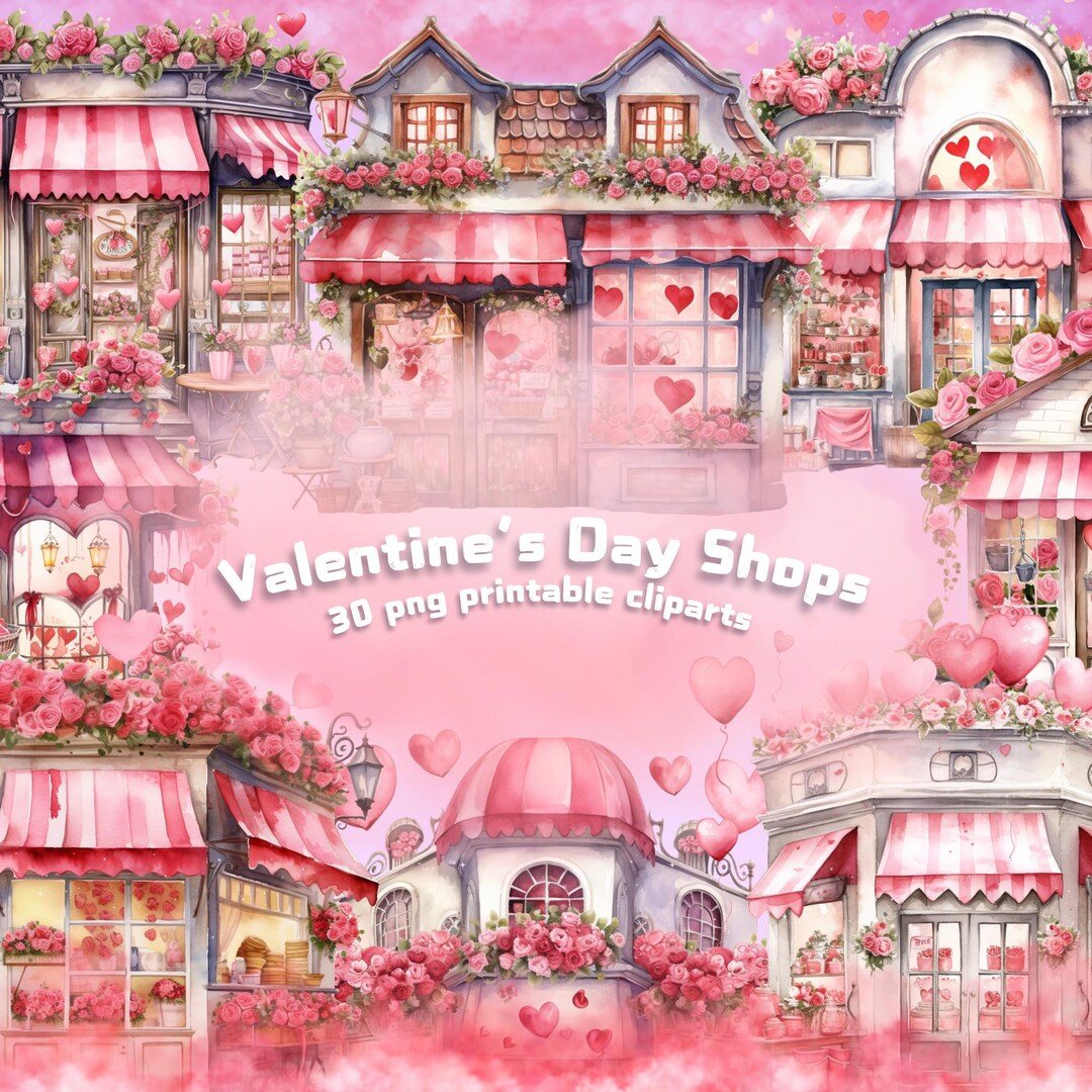 Valentines Day Shop Cliparts,valentine's Day Gifts,valentine Day Prints ...