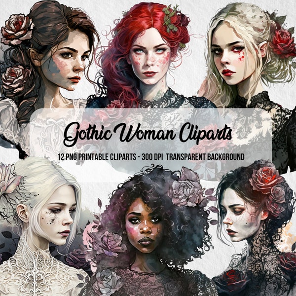 Gothic Woman Art - Etsy