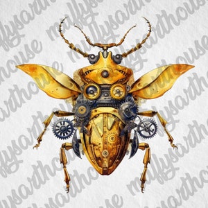 Steampunk Bugs Cliparts,png Steampunk,junk Journal,scrapbook,commercial Use,steampunk Style ...