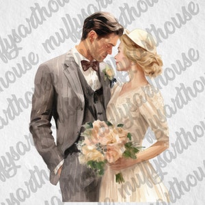 Vintage Wedding Cliparts,commercial Use,vintage Bride,vintage Png ...