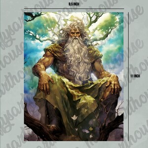 Printable Zeus God Digital Paper,father of Gods,mythology Ephemera ...