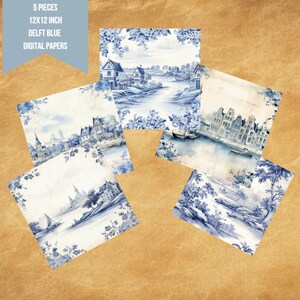 62 Delft Bluethemed Junk Journal Bundle,instant Digital Download ...