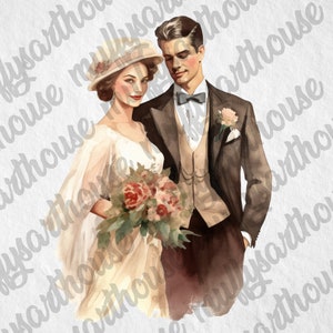 Vintage Wedding Cliparts,commercial Use,vintage Bride,vintage Png ...
