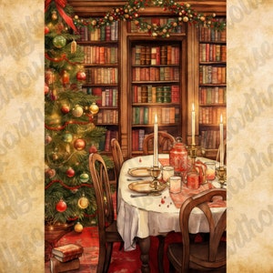 Printable Christmas Scenes Digital Pages,christmas Ephemeras,instant ...