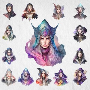 Wizard Lady Clipart,png Wizards,junk Journal,scrapbook,magical Style ...