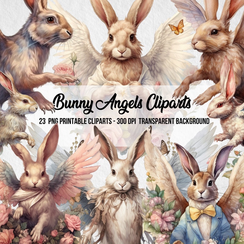 Bunny Angel - Etsy