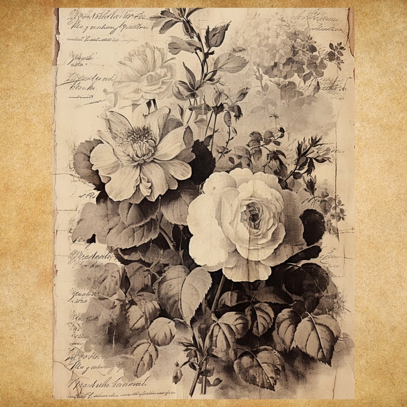 60 Vintage Newspaper Ephemera, Printable Junk Journal (digital Download ...