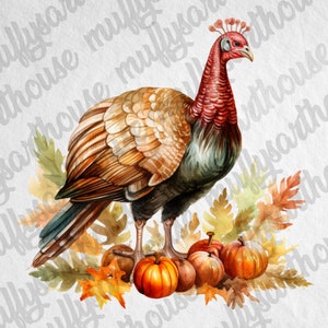 Thanksgiving Turkeys Cliparts,watercolor Clipart,fall Clipart,autumn ...