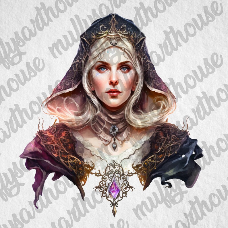 Wizard Lady Clipartpng Wizardsjunk Journalscrapbookmagical - Etsy