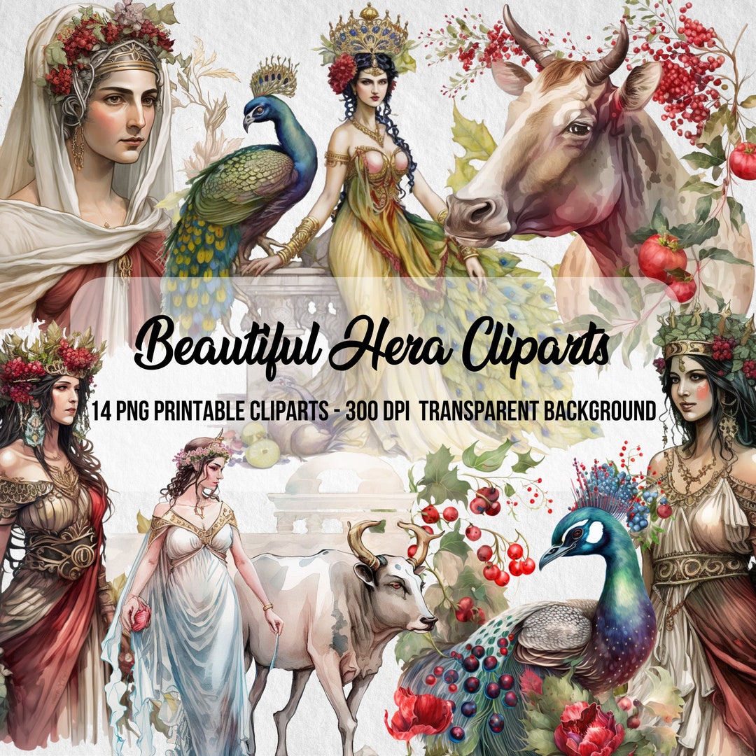 Hera Clipart,mythology Png,junk Journal,scrapbook,mythologic Goddess ...