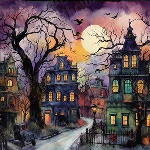 Printable Spooky Halloween Digital Papers,halloween Ephemera,instant ...