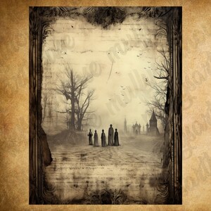 Junk Journal Pages,horror Textures,parchment Papers,printable Old Paper ...