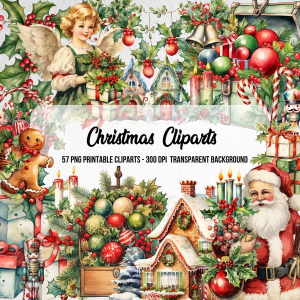 Christmas Digital Clipart - Etsy