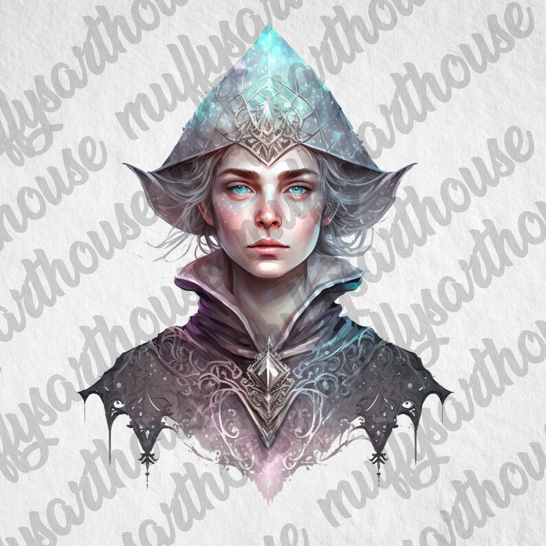 Wizard Lady Clipartpng Wizardsjunk Journalscrapbookmagical - Etsy