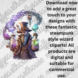 Steampunk Wizard Cliparts,png Steampunk,junk Journal,scrapbook,clipart ...
