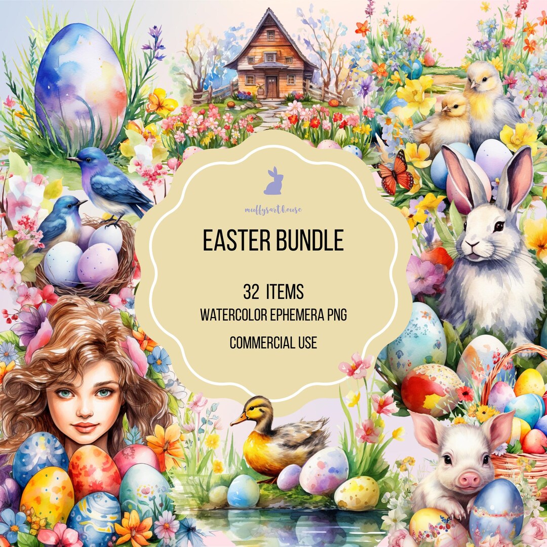 Easter Bundle,springtime PNG Images,easter Prints,digital Download - Etsy