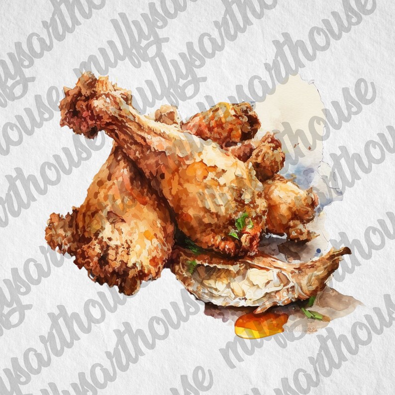 Watercolor Fast Food Clipart Bundle, Realistic PNG Prints (digital ...