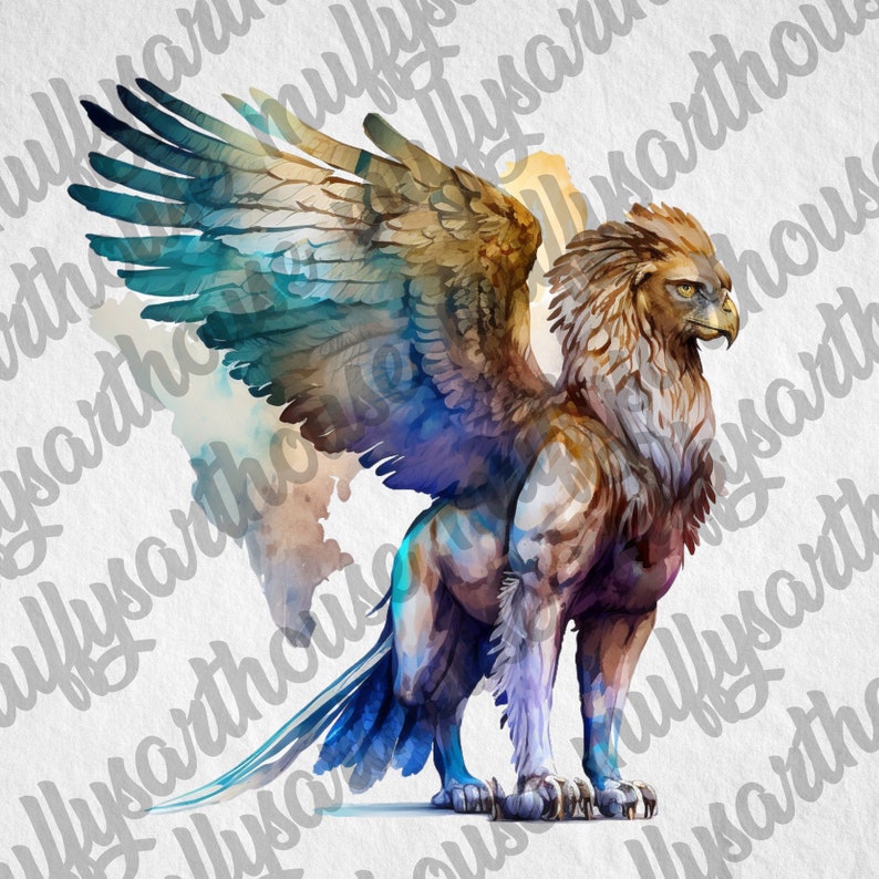 Mythological Creatures Clipart Bundle, Fantasy PNG Images (digital ...