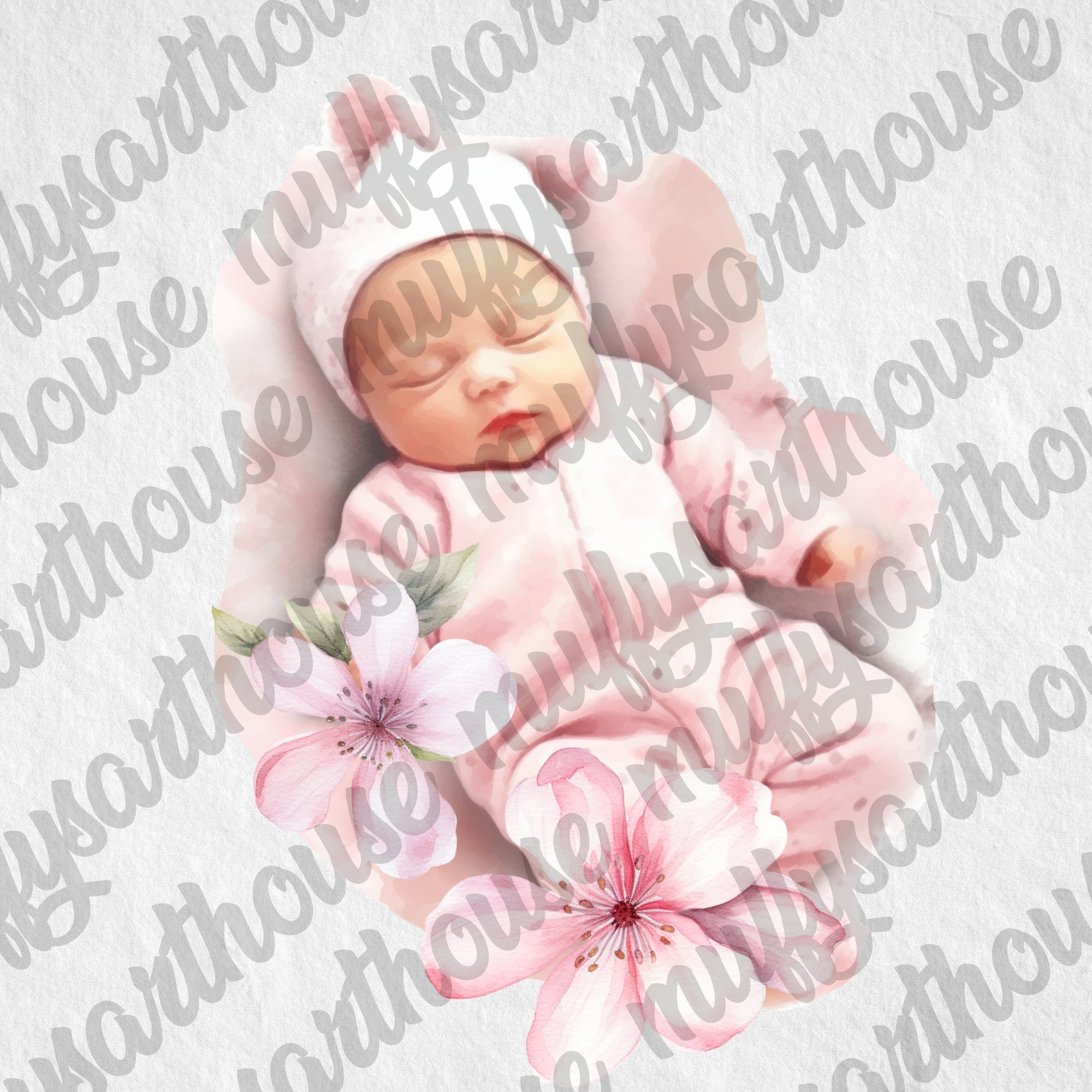 Baby Girl Bundle,watercolor Clipart,baby Shower,newborn Baby, Clipart ...