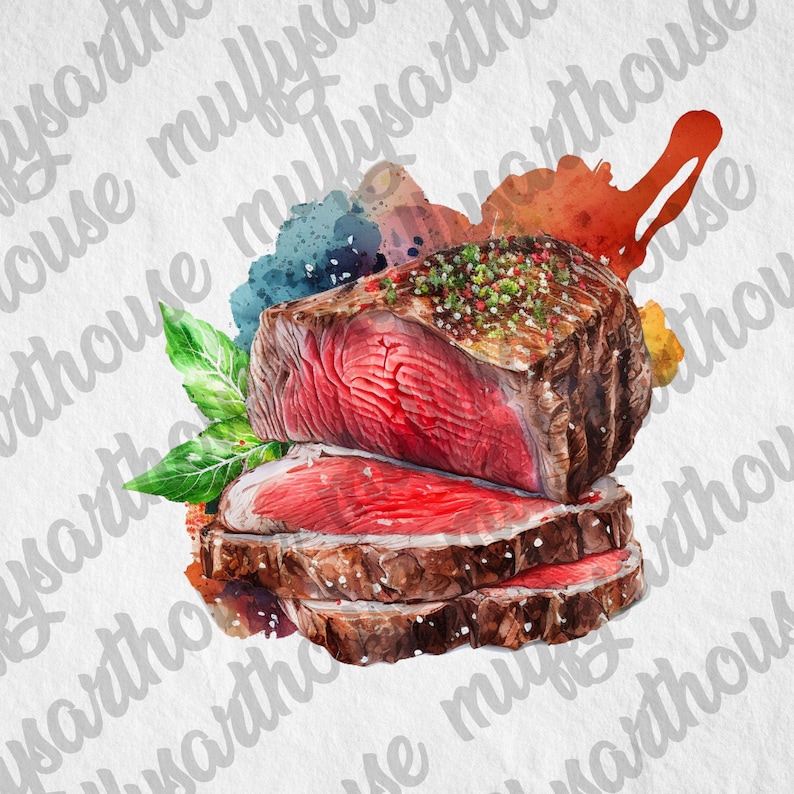 Watercolor Fast Food Clipart Bundle, Realistic PNG Prints (digital ...