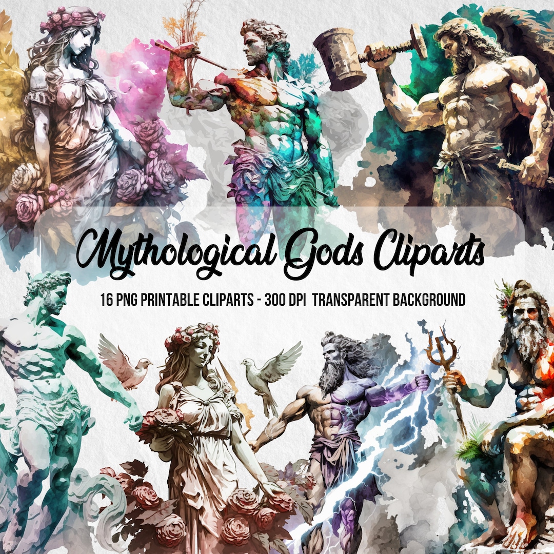 Mythological Gods Cliparts,mythology Png,junk Journal,scrapbook ...