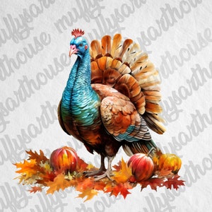 Thanksgiving Turkeys Cliparts,watercolor Clipart,fall Clipart,autumn ...