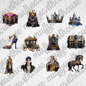 Gothic Royal Bundle,watercolor Effect,commercial Use,scrapbook,junk ...