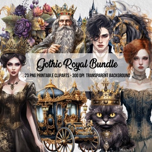 Gothic Royal Bundle,watercolor Effect,commercial Use,scrapbook,junk ...