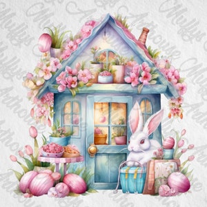 20 Fantasy Easter Shop Clipart,watercolor Effect Easter Print,easter ...