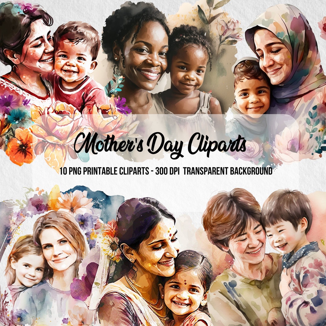 Mother's Day Clipart, Printable Image,commercial Use,scrapbook,junk ...