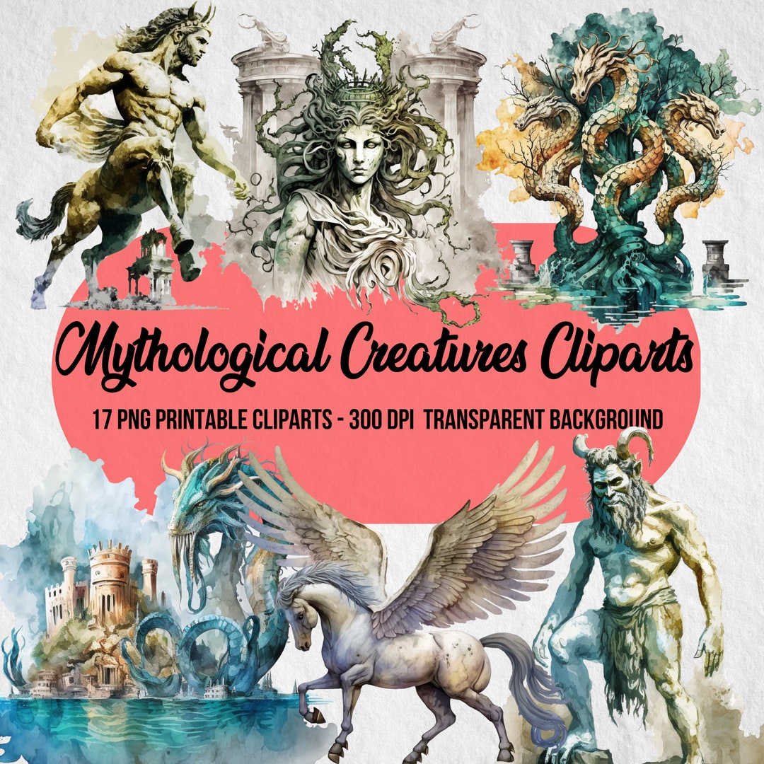 Mythological Creatures Clipartsmythology Pngjunk - Etsy Canada