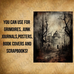 Junk Journal Pages,horror Textures,parchment Papers,printable Old Paper ...