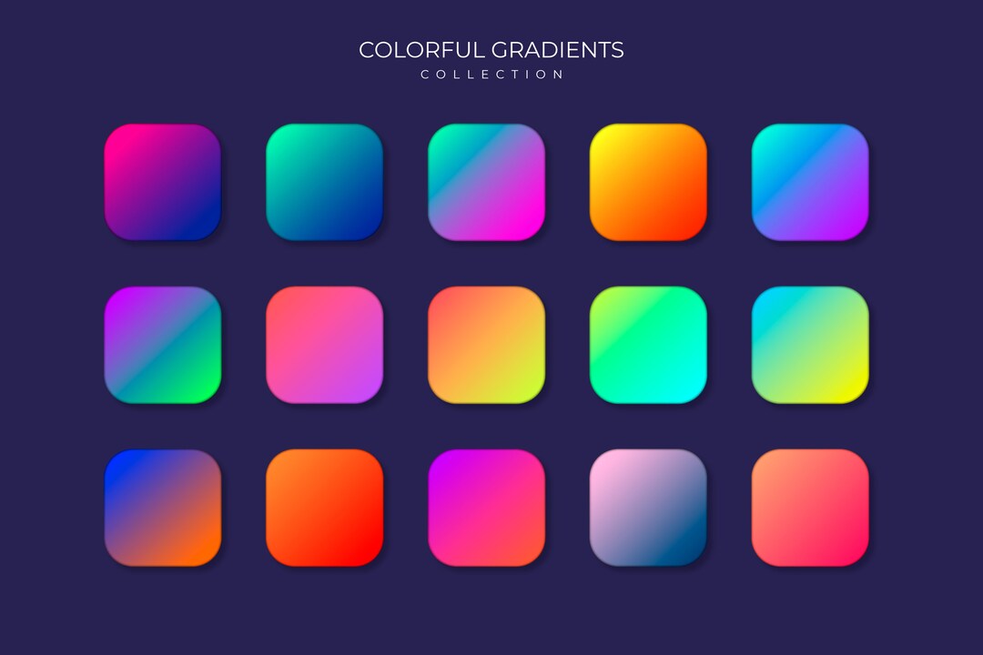 1000 Illustrator Gradient Pack - Etsy