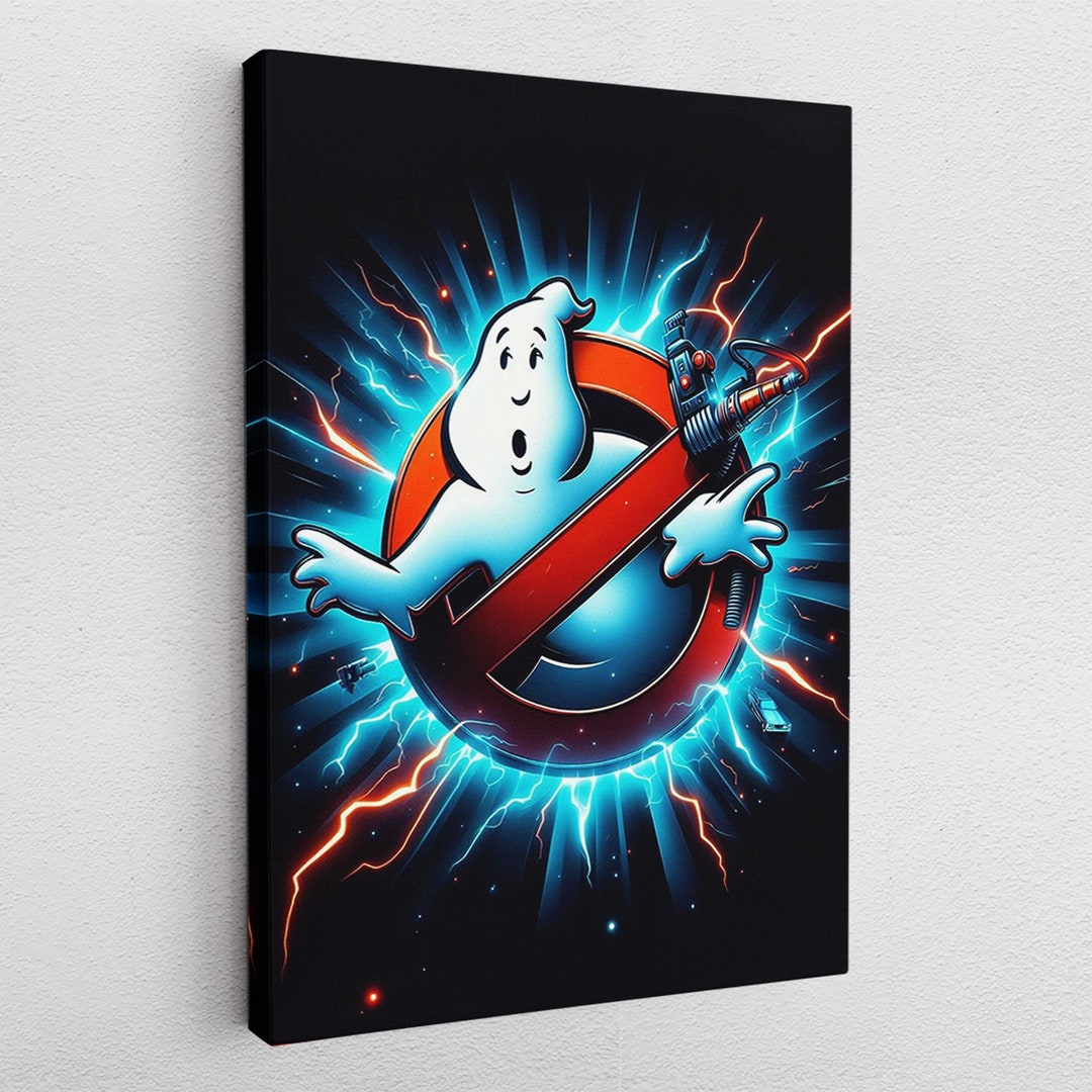 Canvas Print Poster Acrylic Pop Art Ghostbusters Ghost Hunter Retro ...