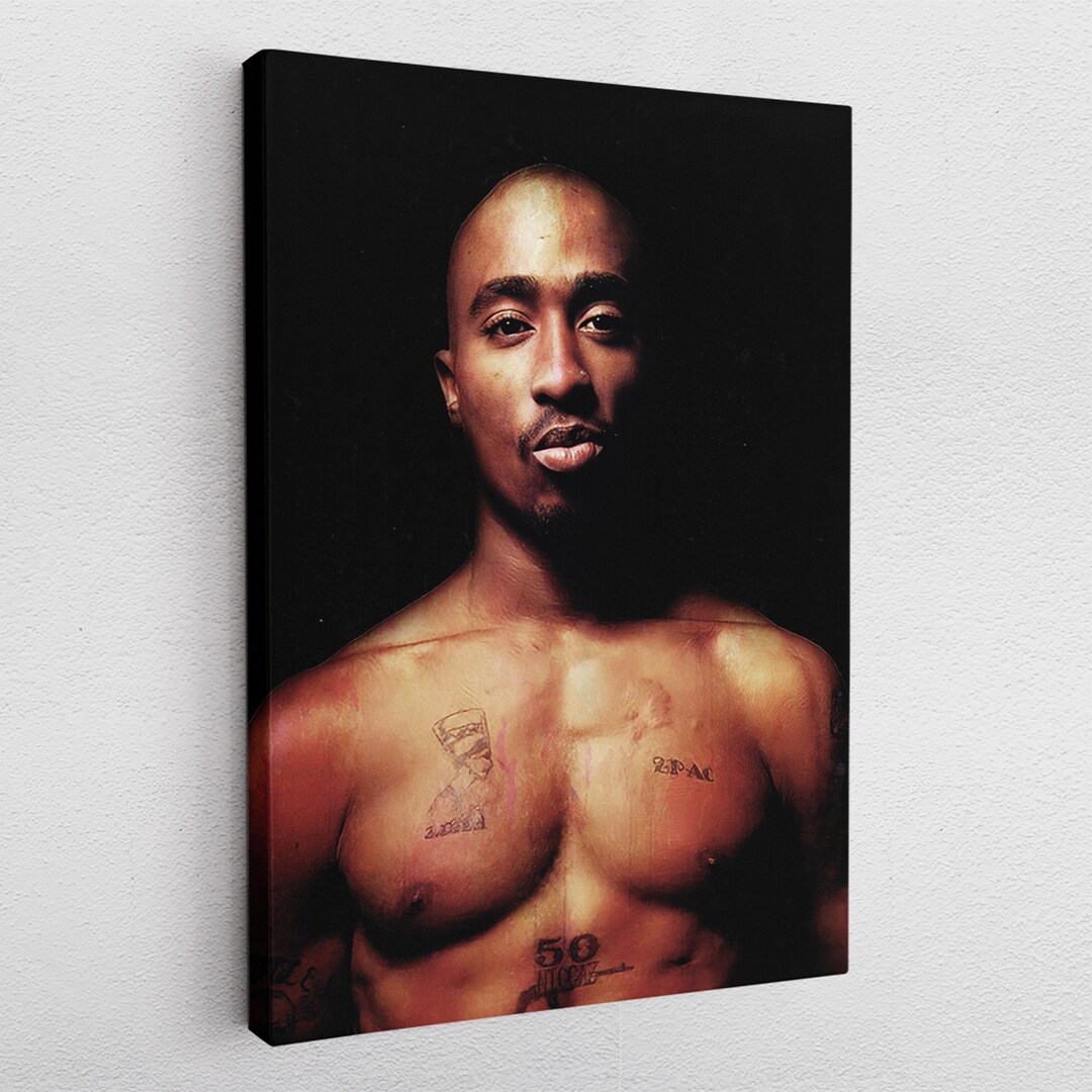 Canvas Picture Poster Acrylic Pop Art Graffiti 2pac Tupac Shakur Rap ...