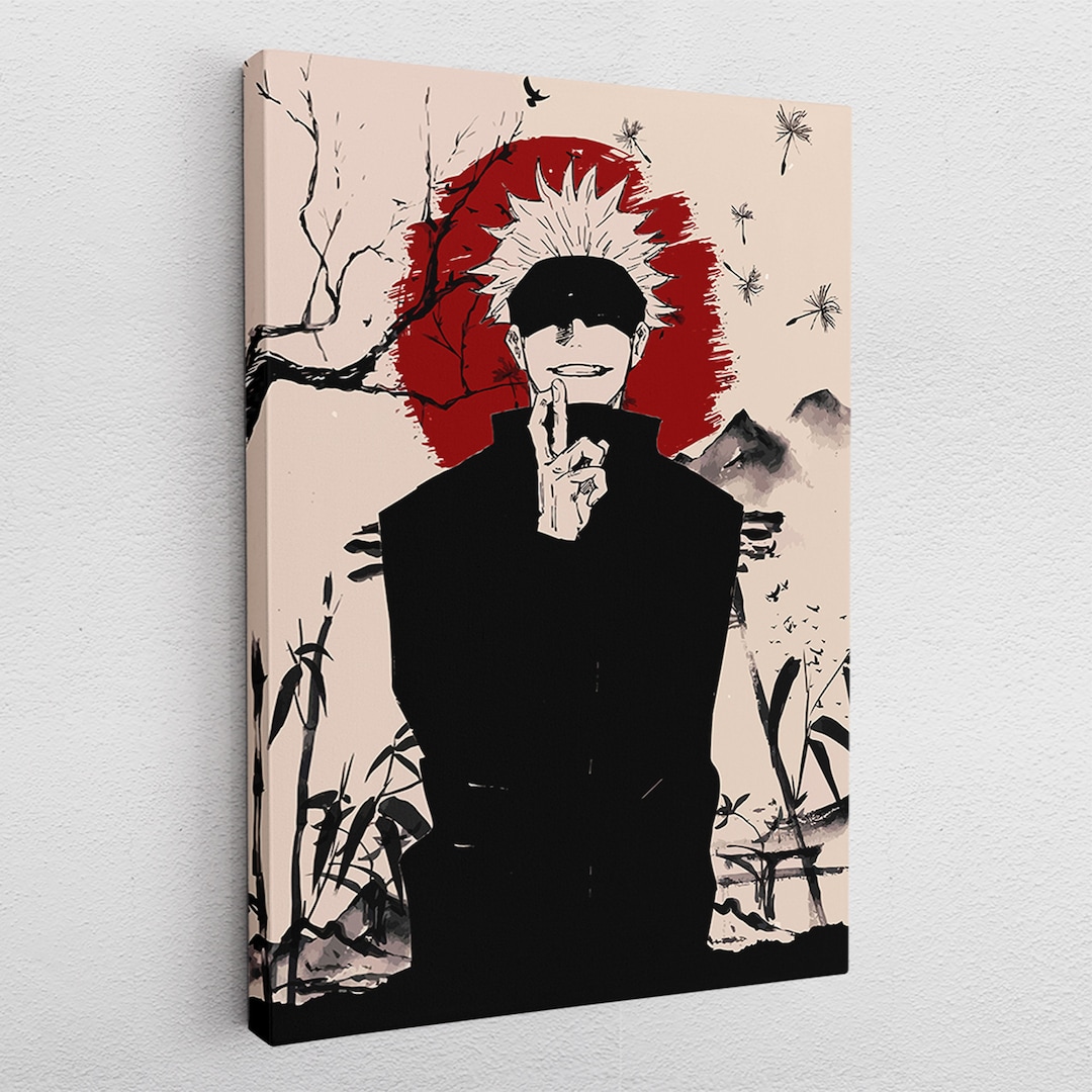 Canvas Picture Poster Acrylic Glass Pop Art Gojo Satoru Anime Jujutsu ...