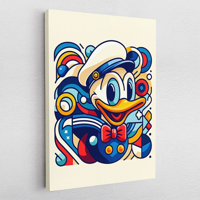 Donald duck wandbild - Etsy.de