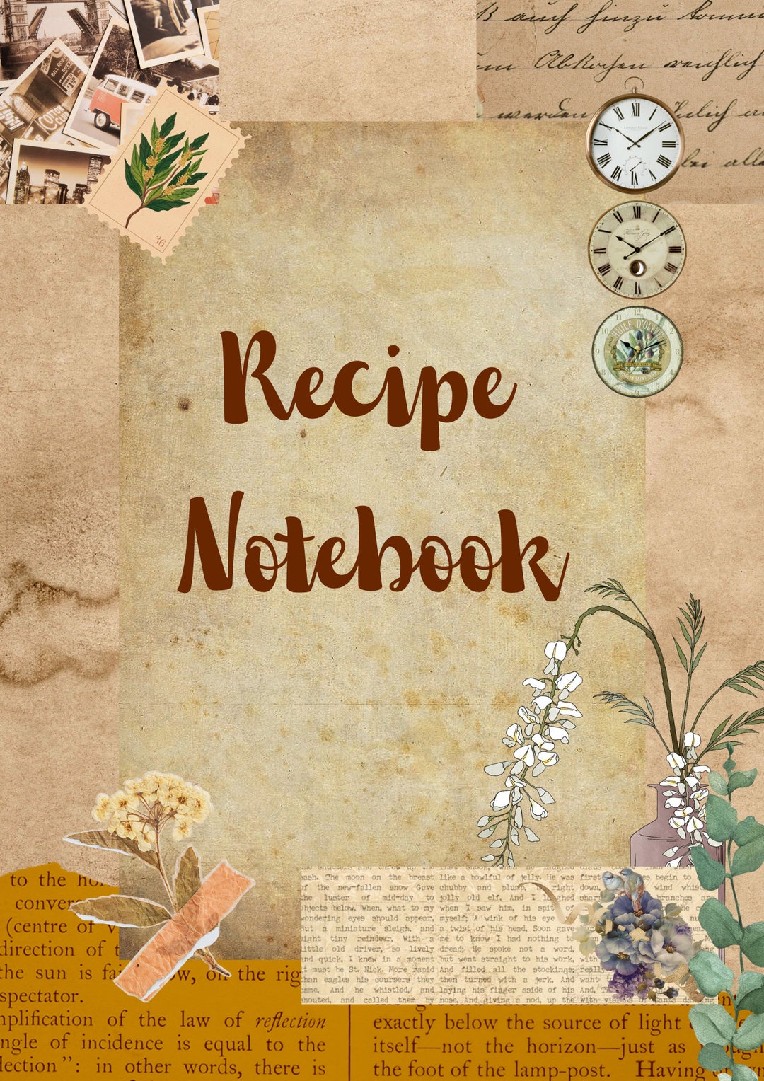 2023 ADHD Planner Simple Cooking Recipe Notebook Digital Download ...